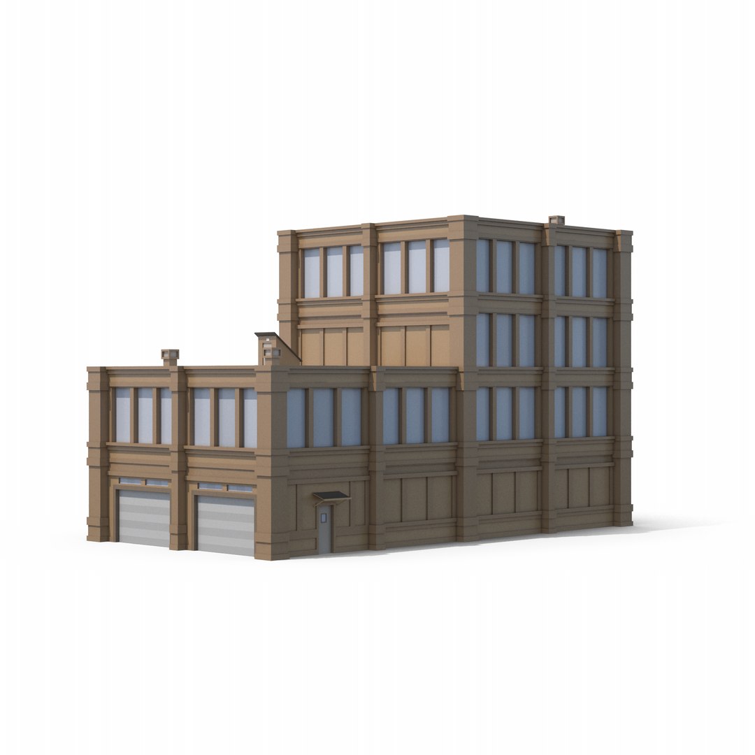 Factory Building 2 3D - TurboSquid 2113976