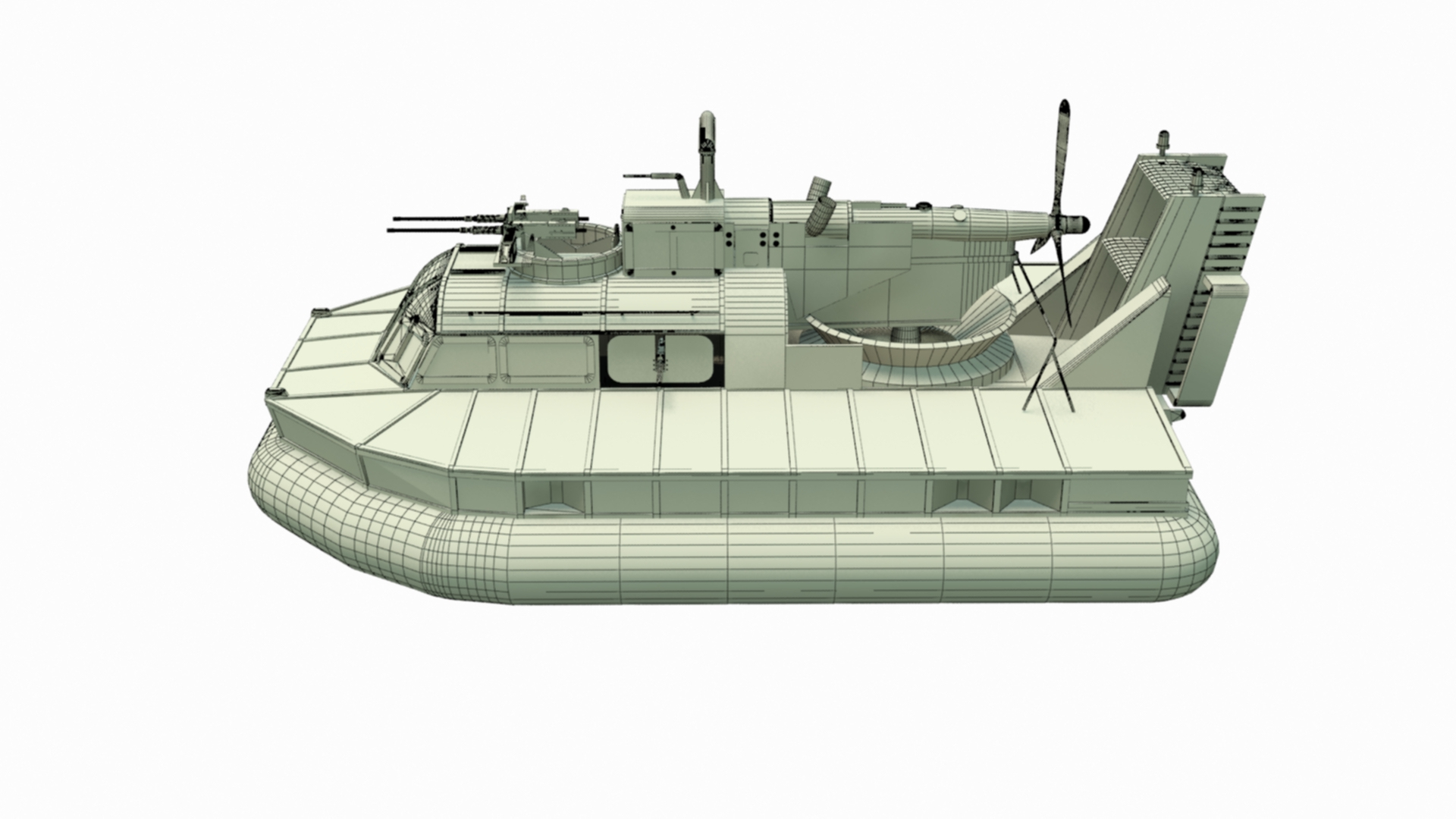 3D Bell SK-5 Hovercraft Model - TurboSquid 1932316