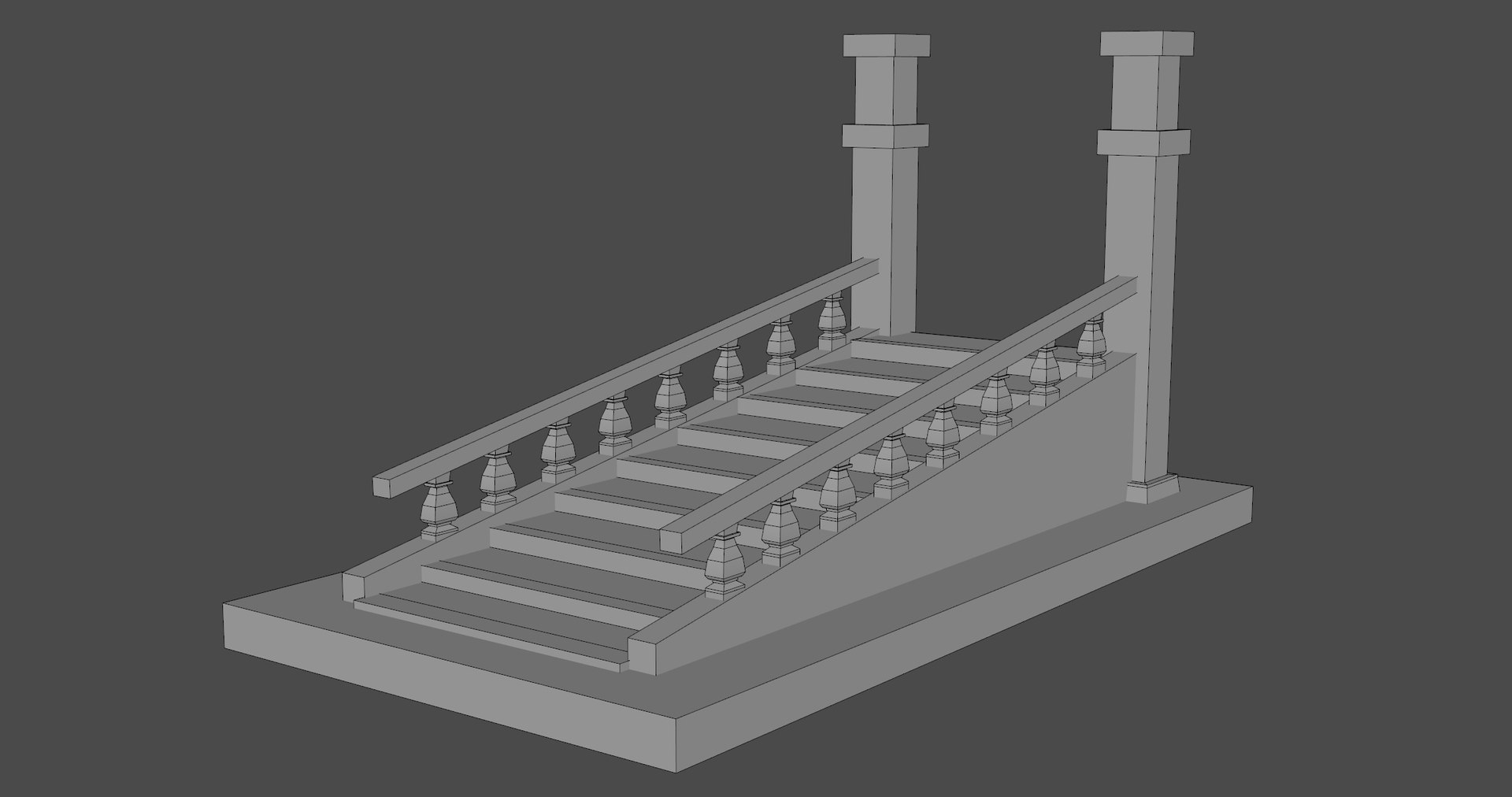 Free 3D Stone Ramp Stairs Model - TurboSquid 2420617