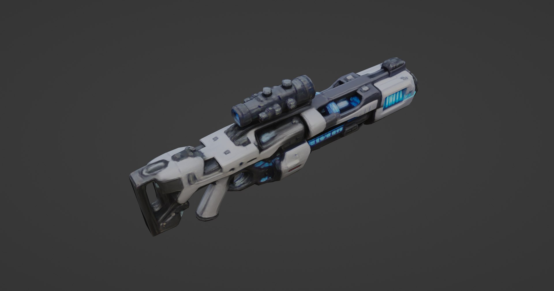 Sci-Fi Energy Rifle With Advanced Scope 3D Model - TurboSquid 2342029