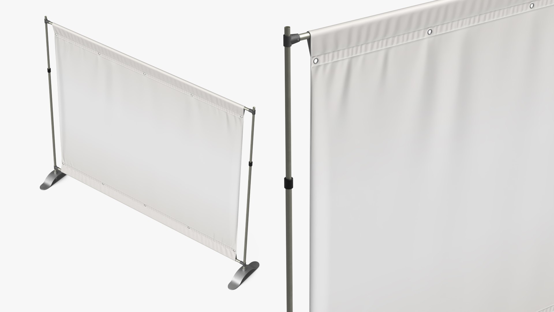 3D Model Press Wall Banner Stand Fabric White - TurboSquid 2509348