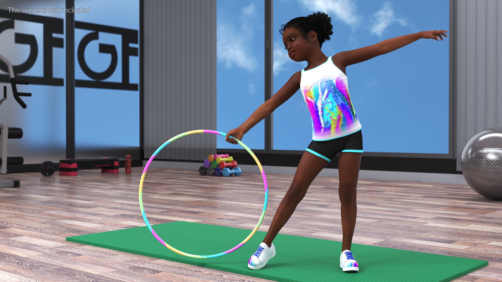 3D Fitness Hoop - TurboSquid 2099701