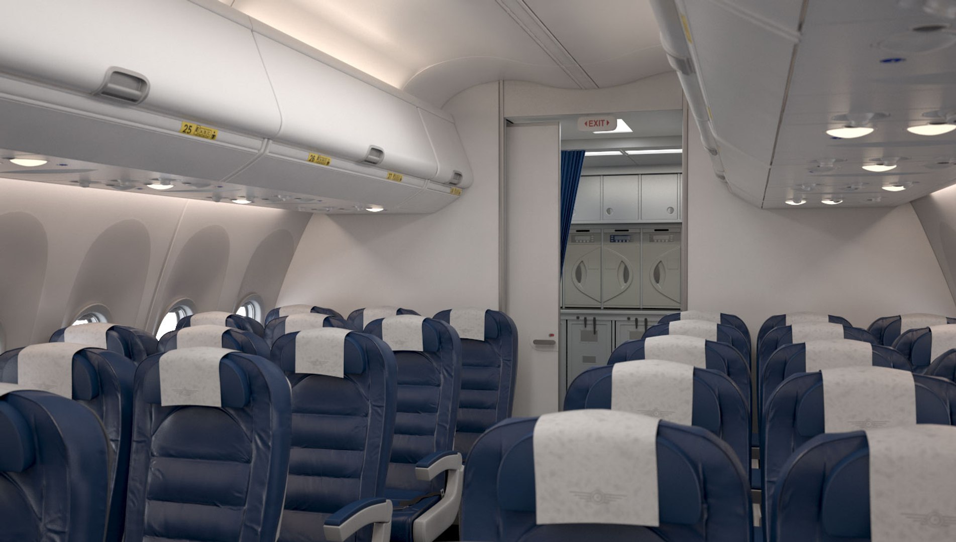 3D Boeing 737 Cabin - TurboSquid 1403589