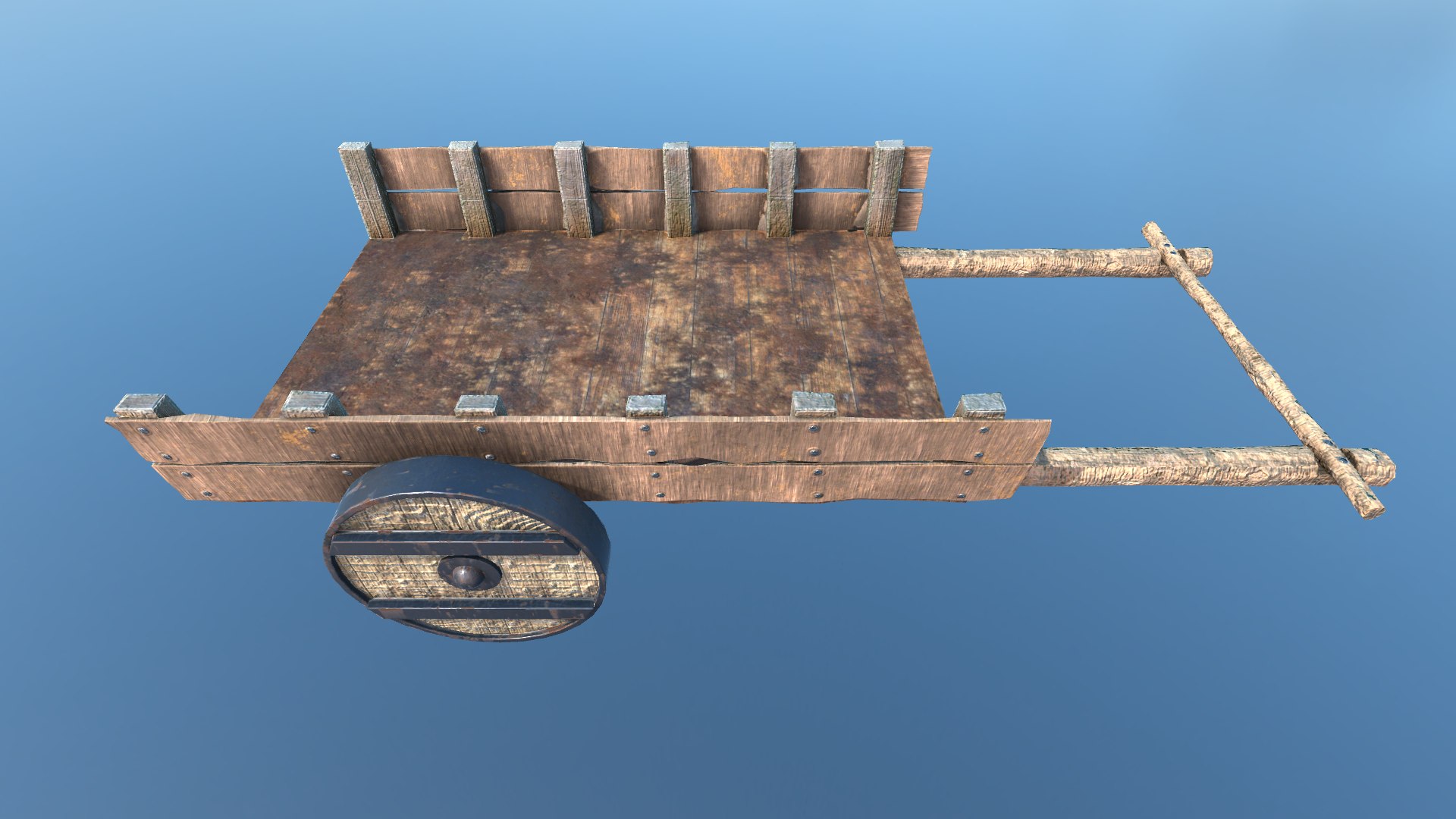 Free 3D PBR Fantasy Cart Model - TurboSquid 2019387