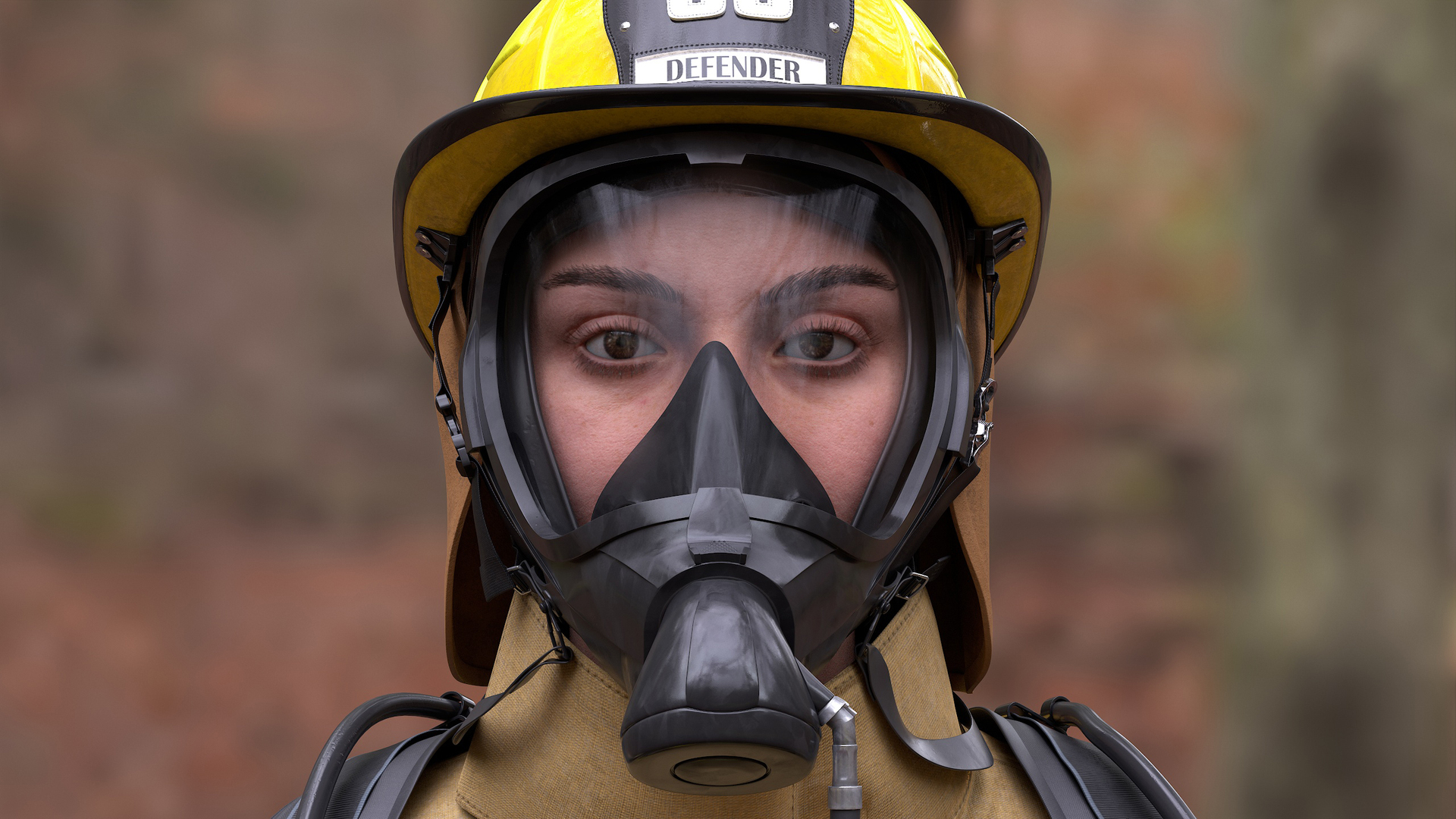 Woman and Man Firefighters Collection 3D model - TurboSquid 1880237