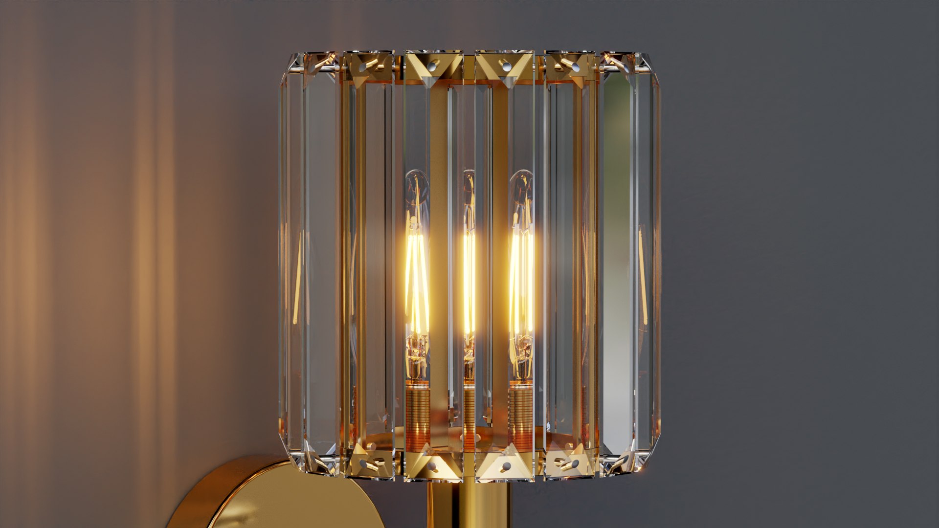 3D Crystal Sconce - TurboSquid 2127539