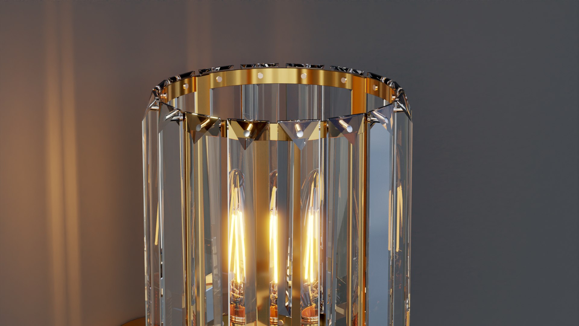 3D Crystal Sconce - TurboSquid 2127539