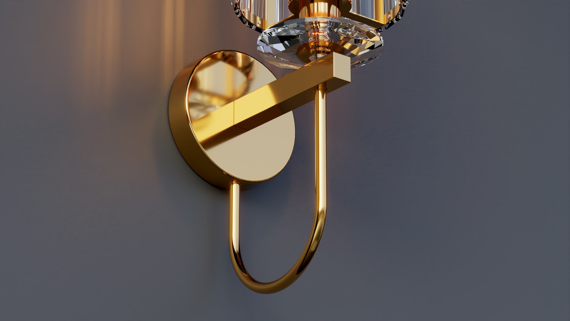 3D Crystal Sconce - TurboSquid 2127539