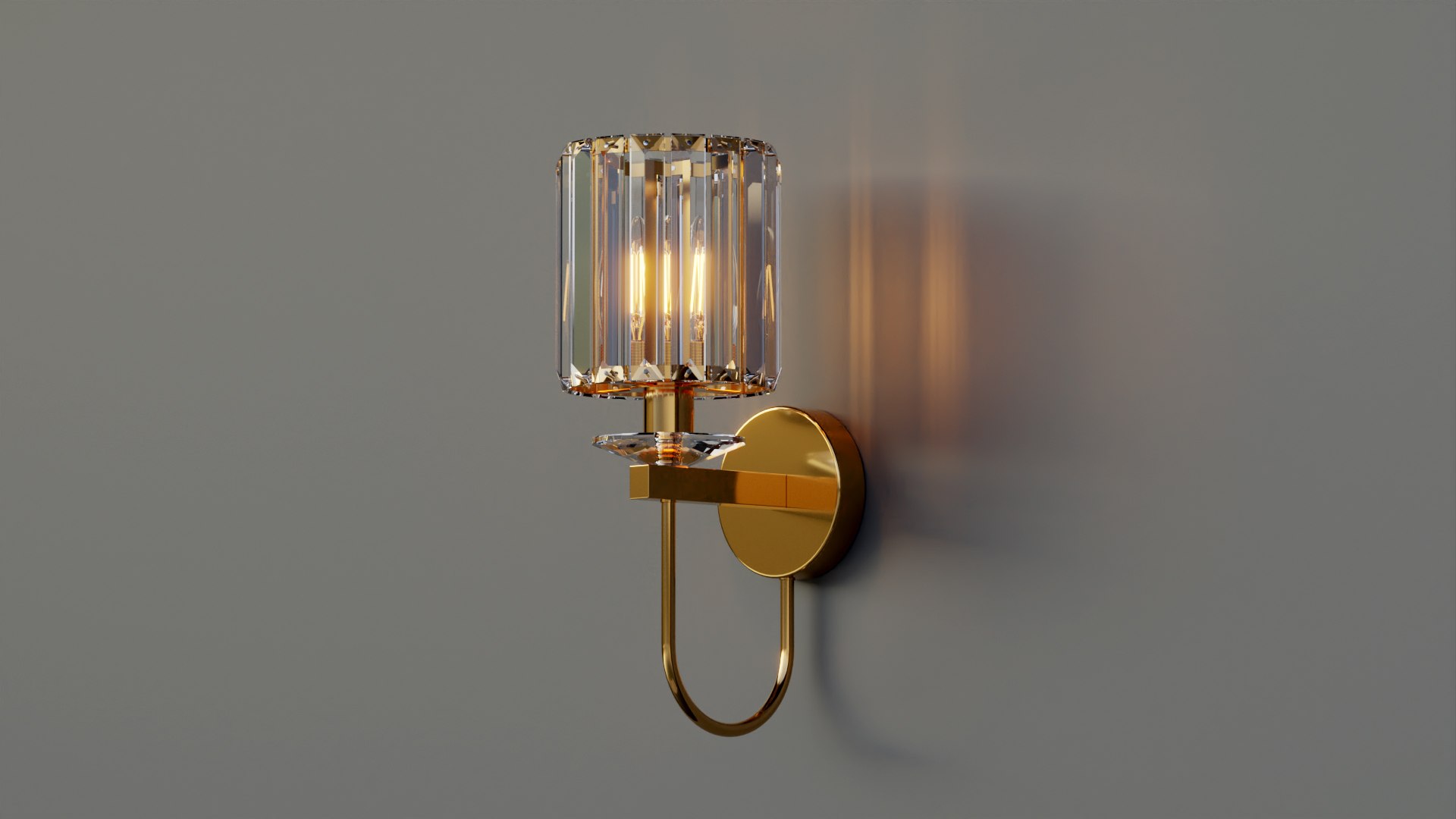 3D Crystal Sconce - TurboSquid 2127539