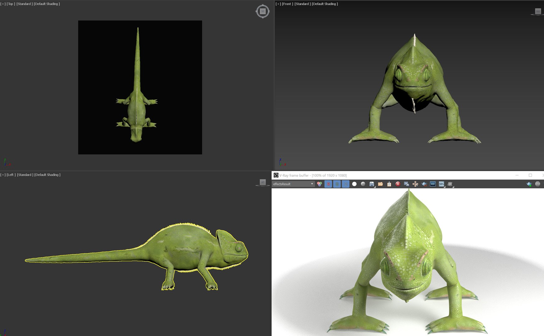 3D Chameleon Model - TurboSquid 1959917