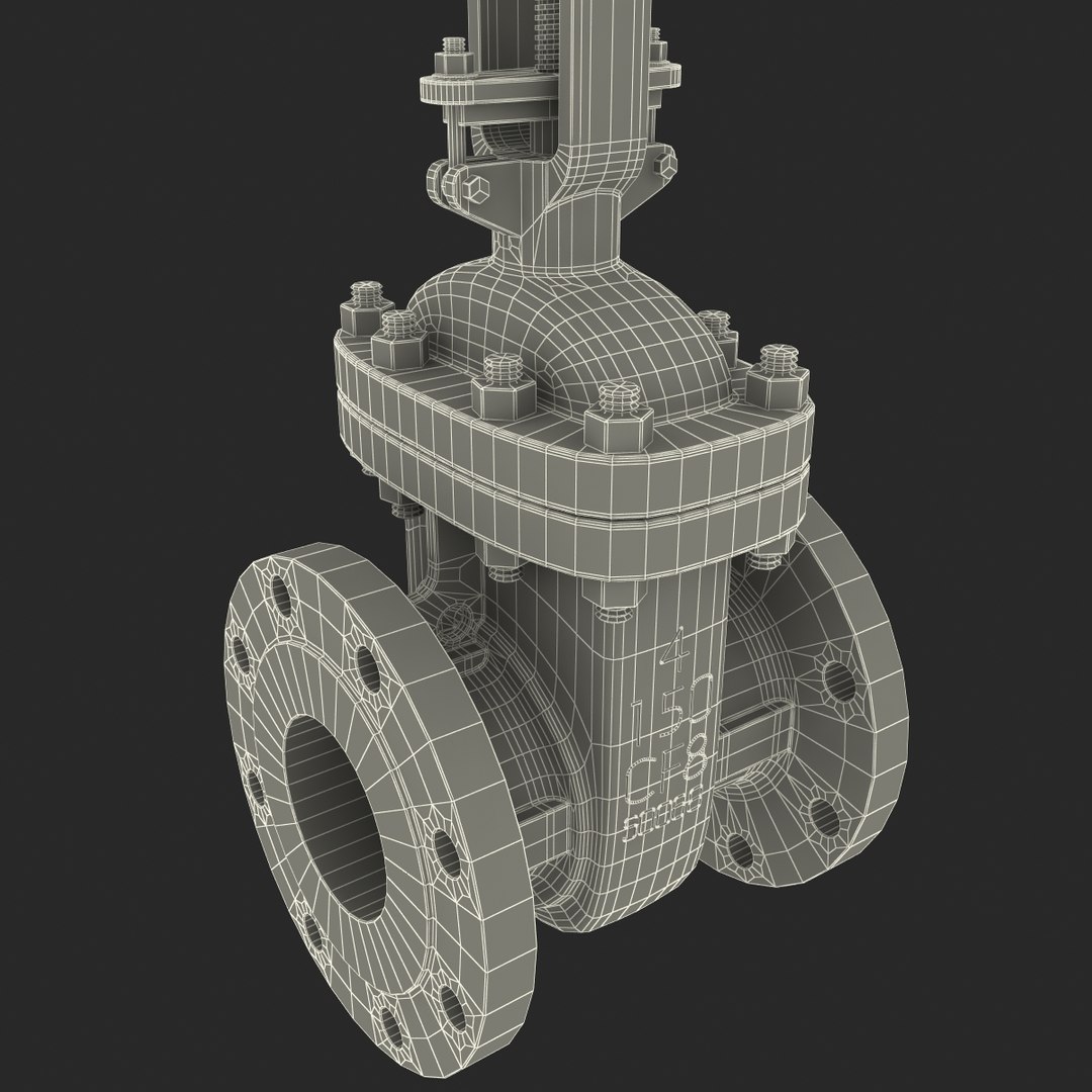 Gate Valve V3 3d Model