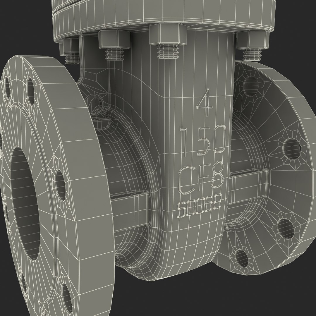 Gate Valve V3 3d Model