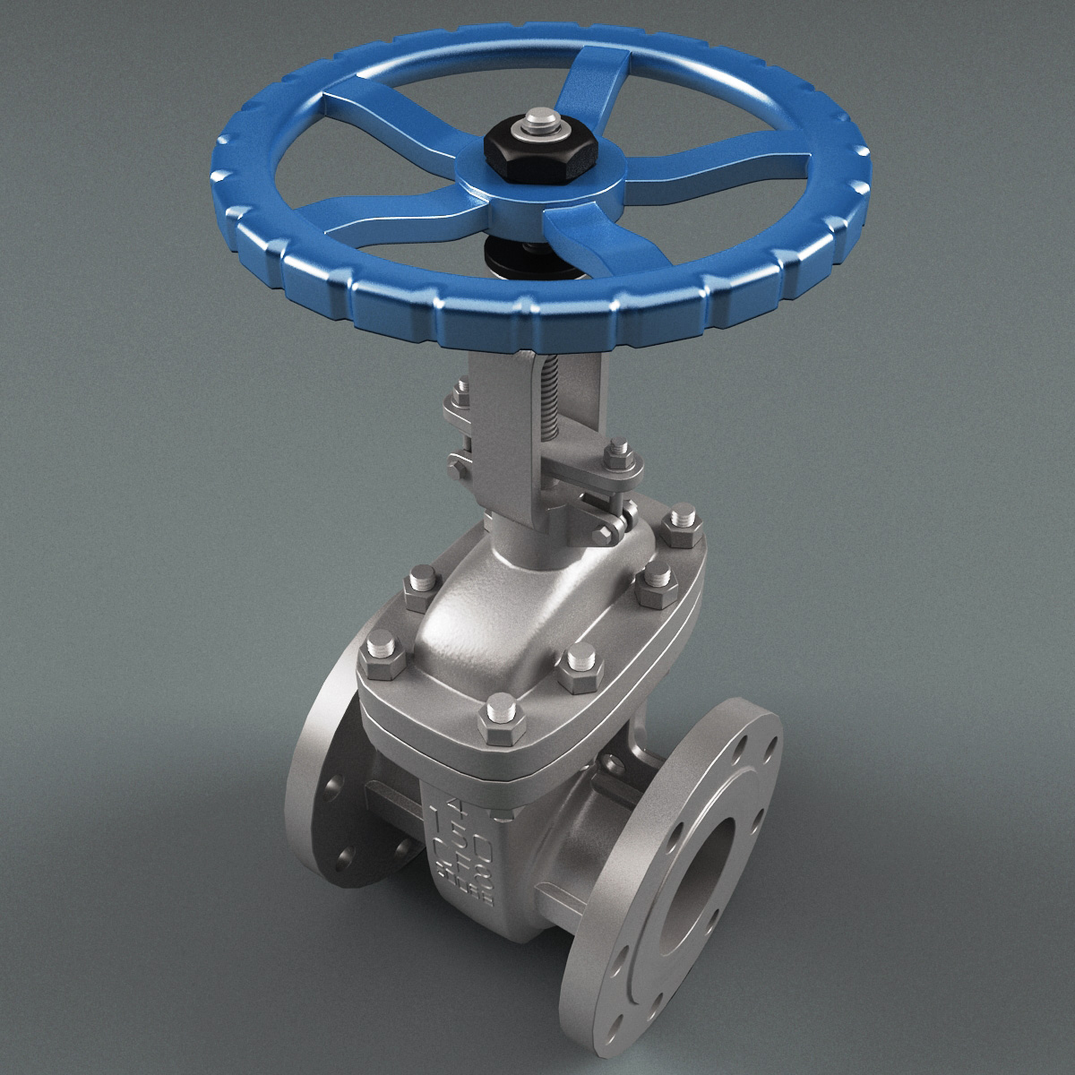 gate valve v3 3d model