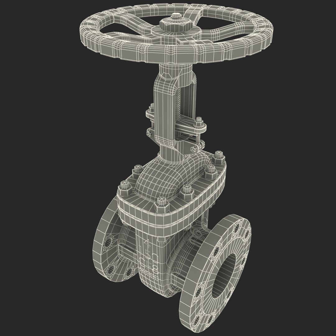Gate Valve V3 3d Model