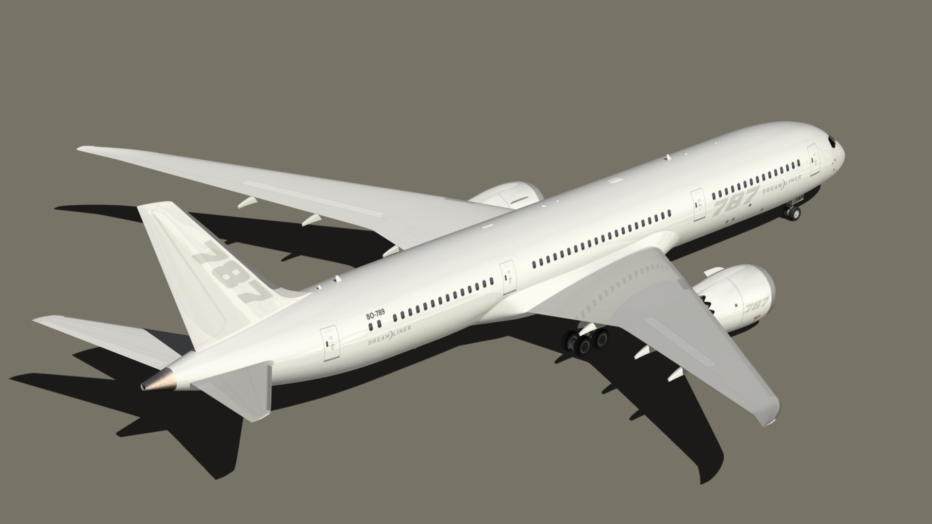 3D Model Boeing 787 White - TurboSquid 1679801