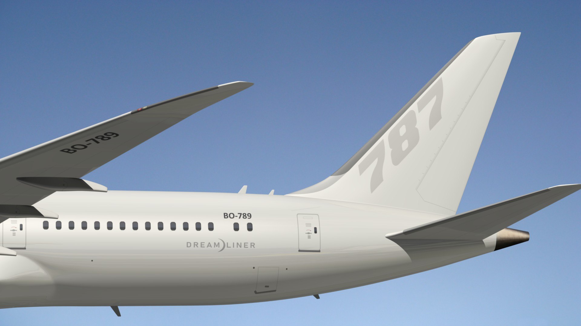 3D Model Boeing 787 White - TurboSquid 1679801