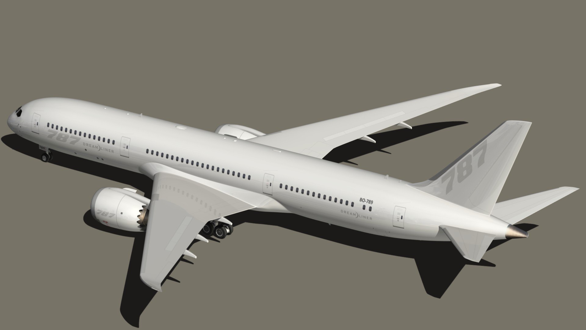 3D Model Boeing 787 White - TurboSquid 1679801