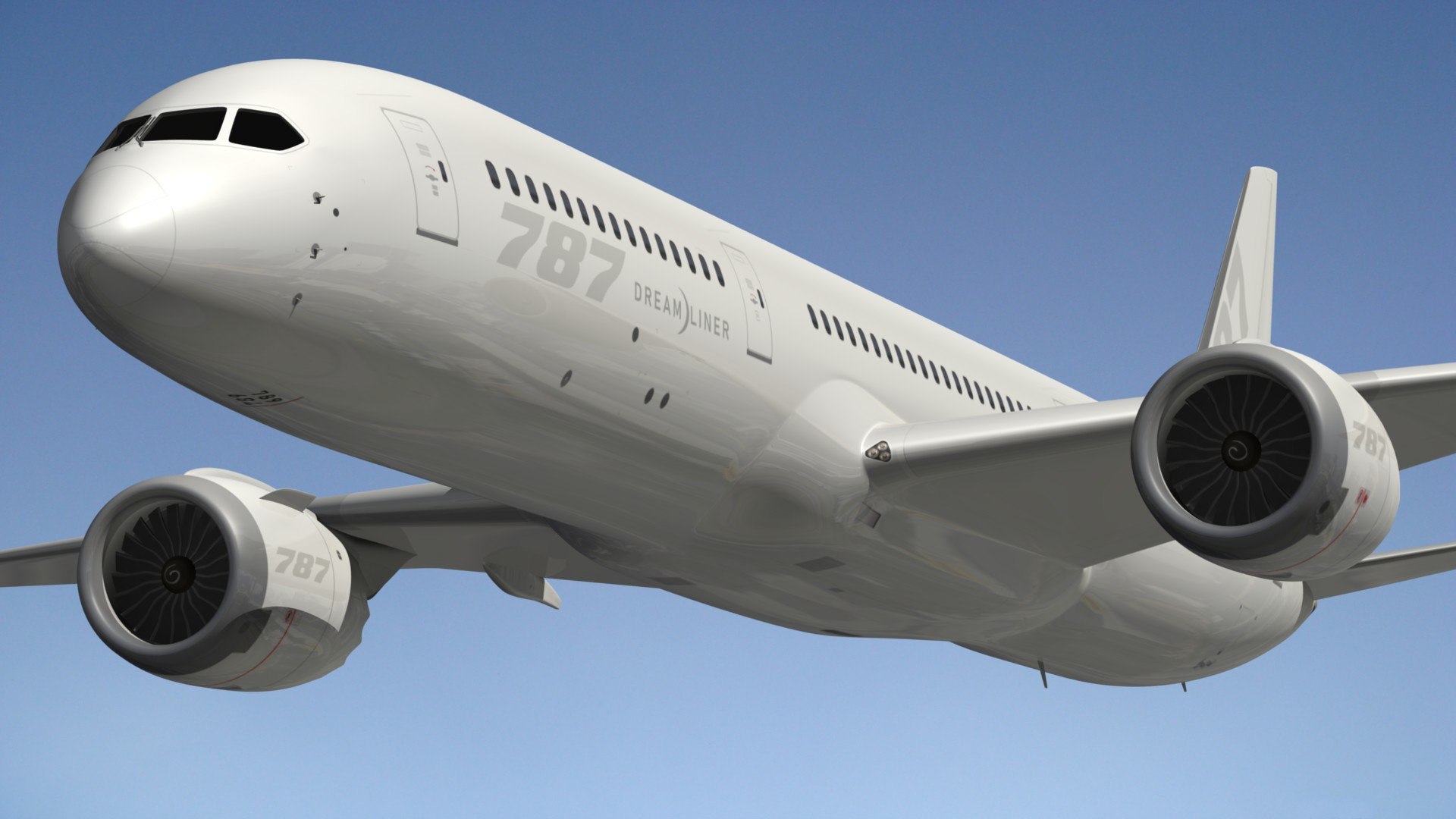3D Model Boeing 787 White - TurboSquid 1679801