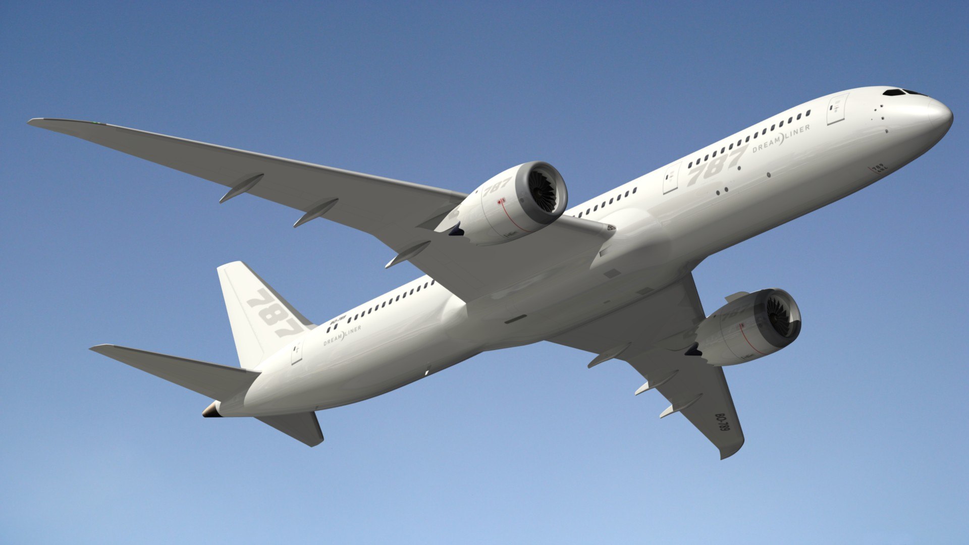 3D Model Boeing 787 White - TurboSquid 1679801