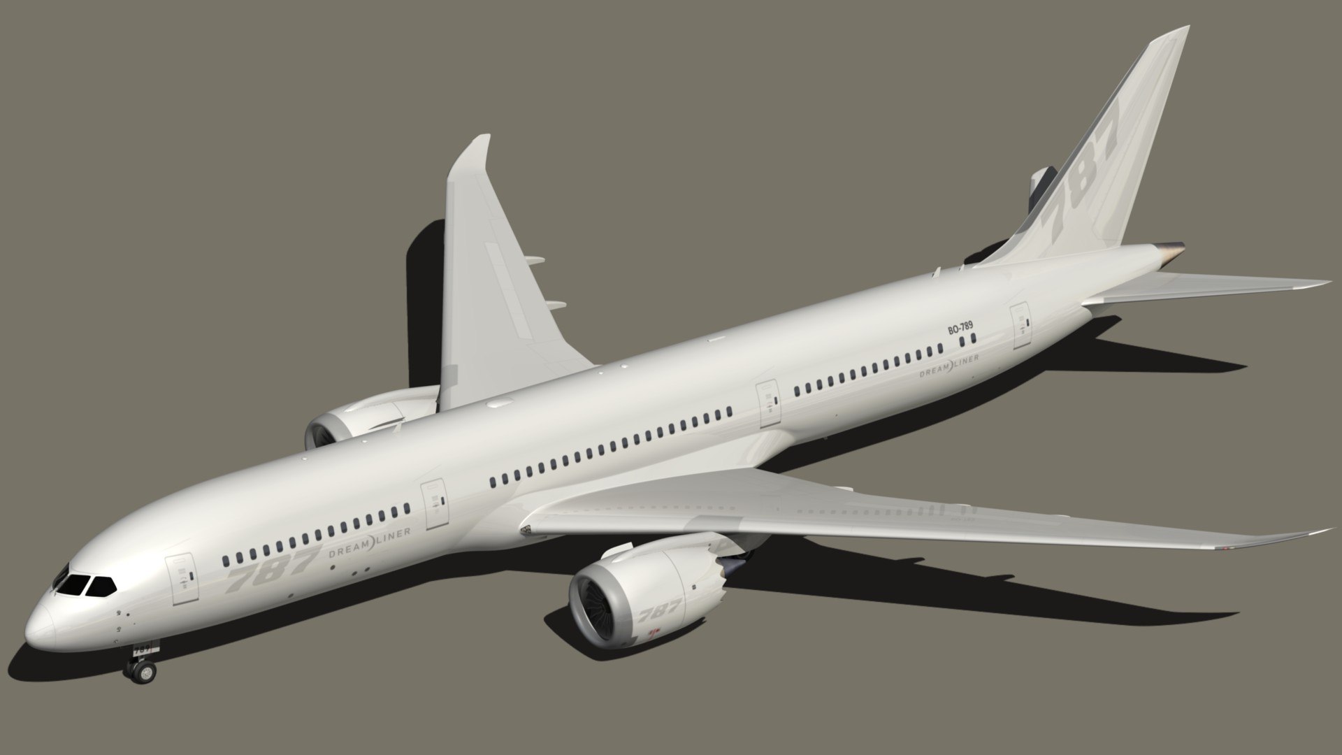 3D Model Boeing 787 White - TurboSquid 1679801