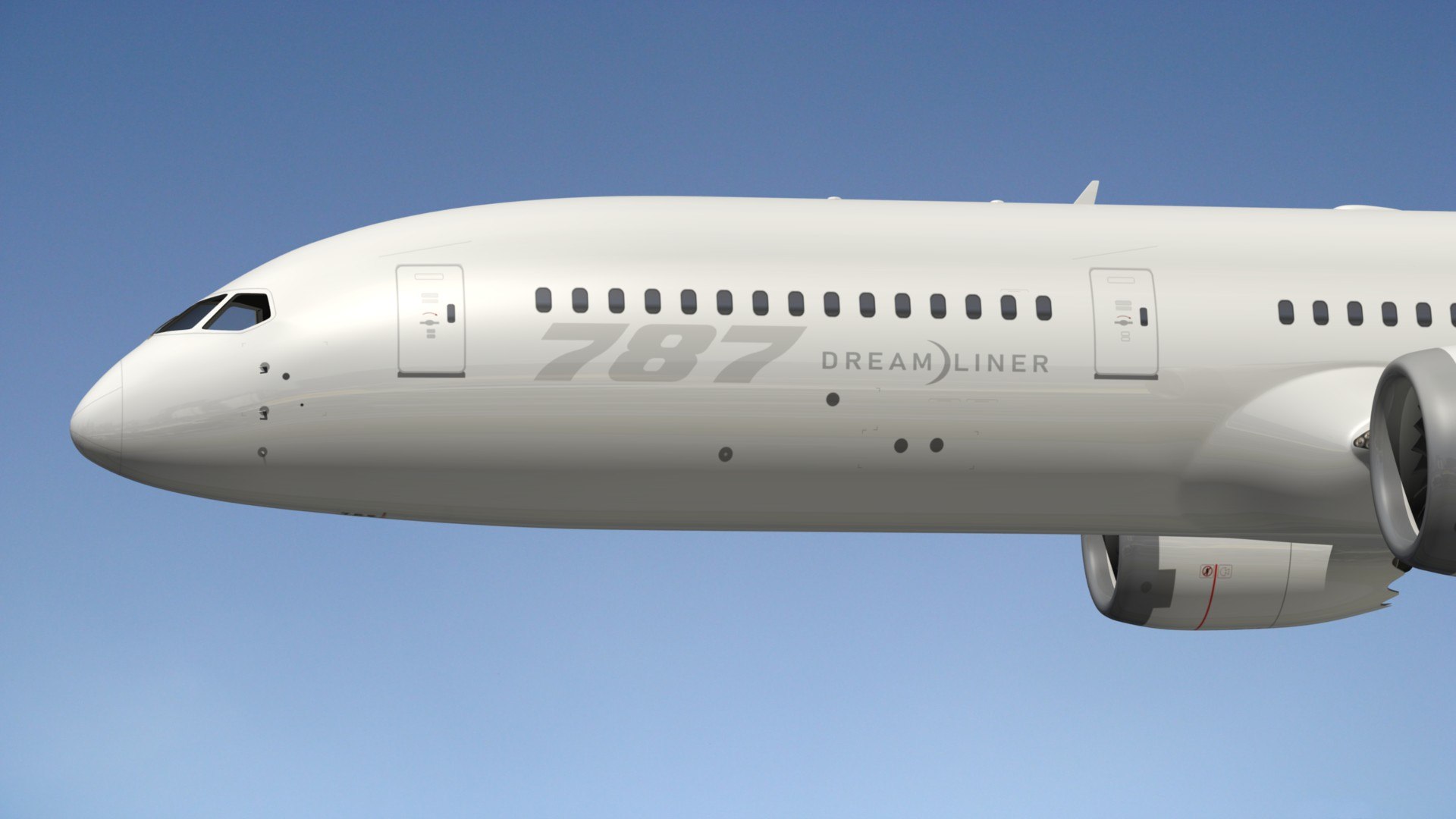 3D Model Boeing 787 White - TurboSquid 1679801