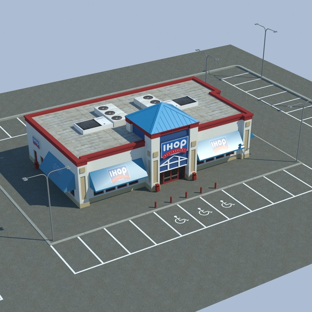 ihop restaurant 3d max