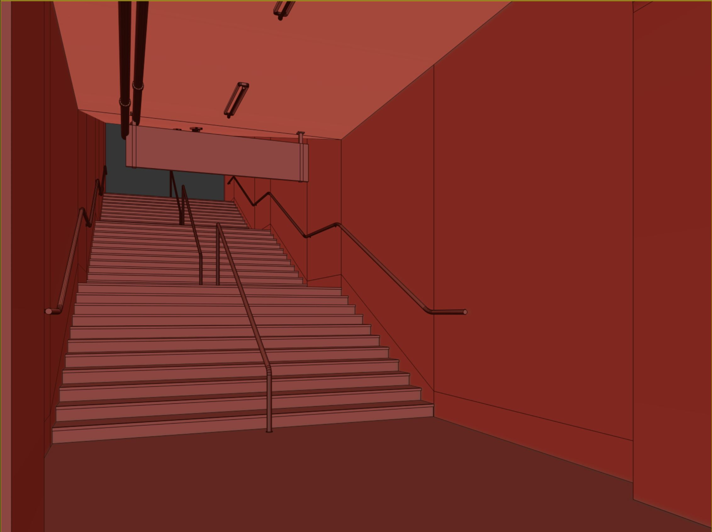 old scary subway stair corridor 3D 모델 - TurboSquid 2104658