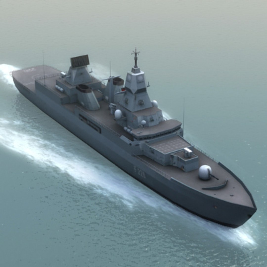 nato ships frigate navy 3d model