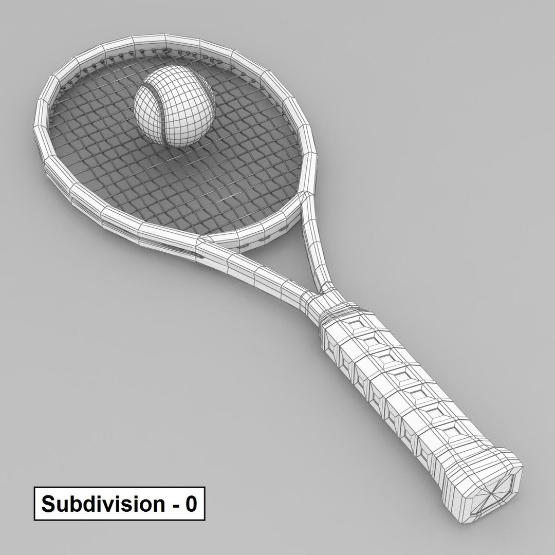 3d Tennis Racket Ball