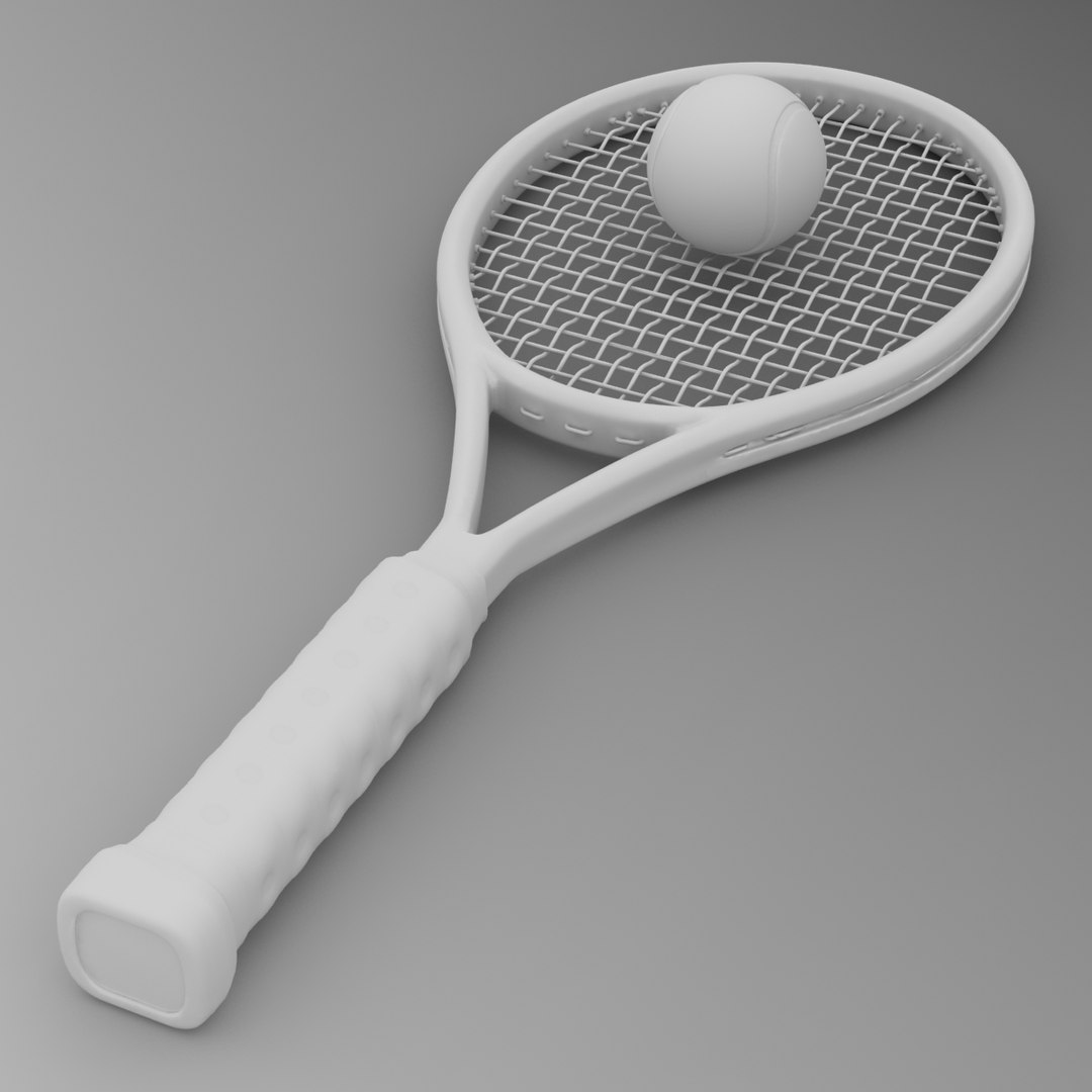 3d Tennis Racket Ball