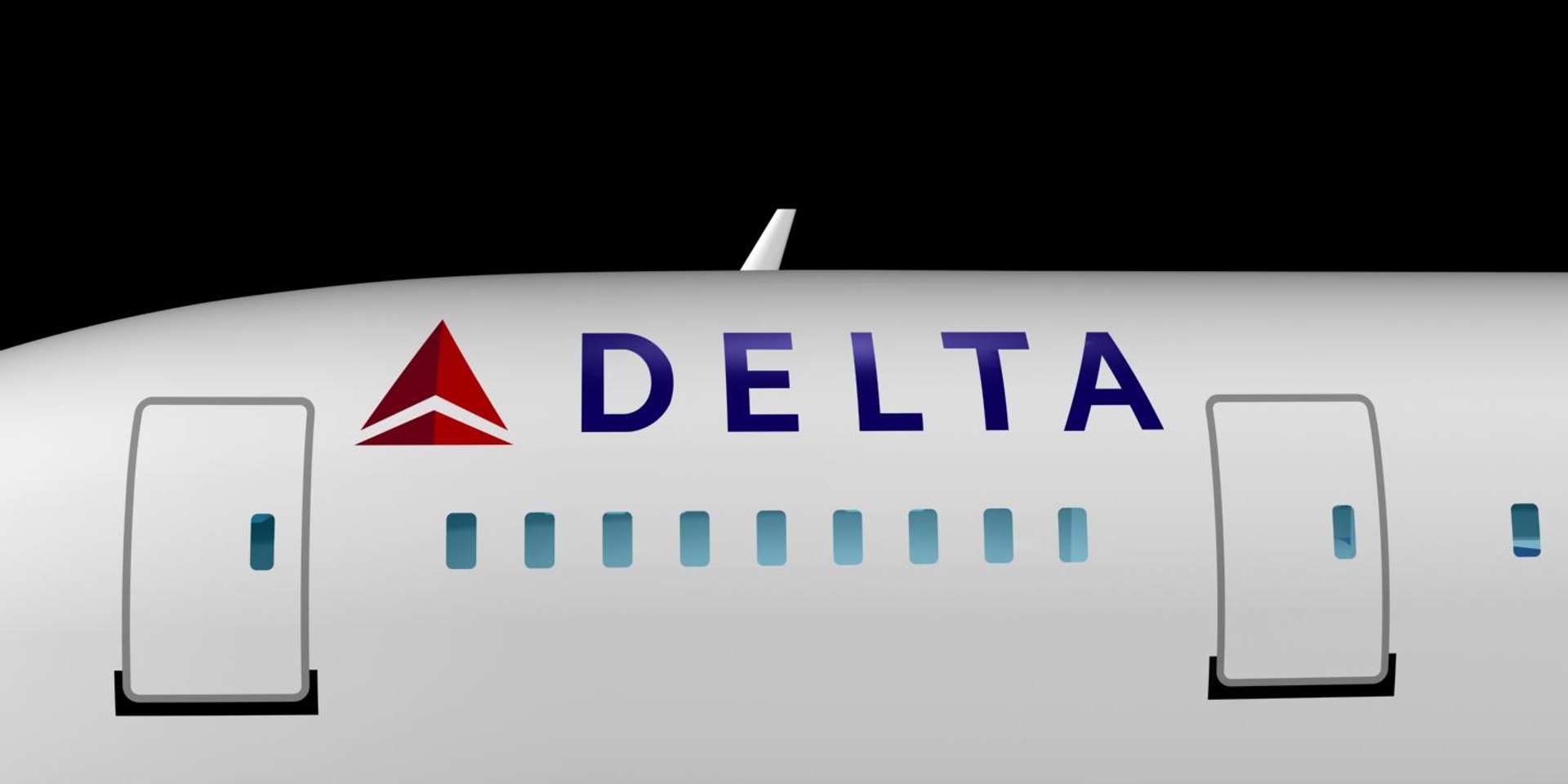 Delta Airlines 787 Dreamliner 3d Model