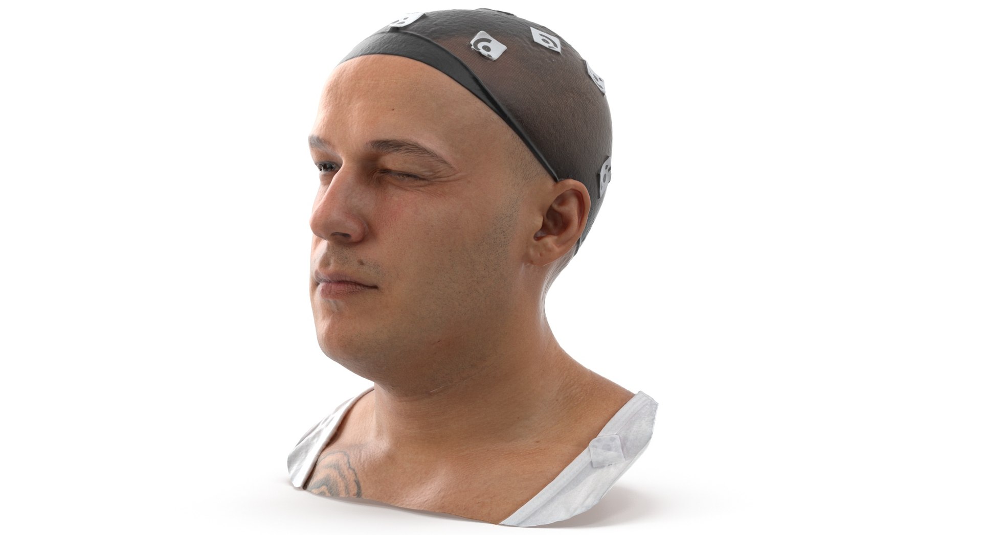 Marcus human head wink 3D - TurboSquid 1612907