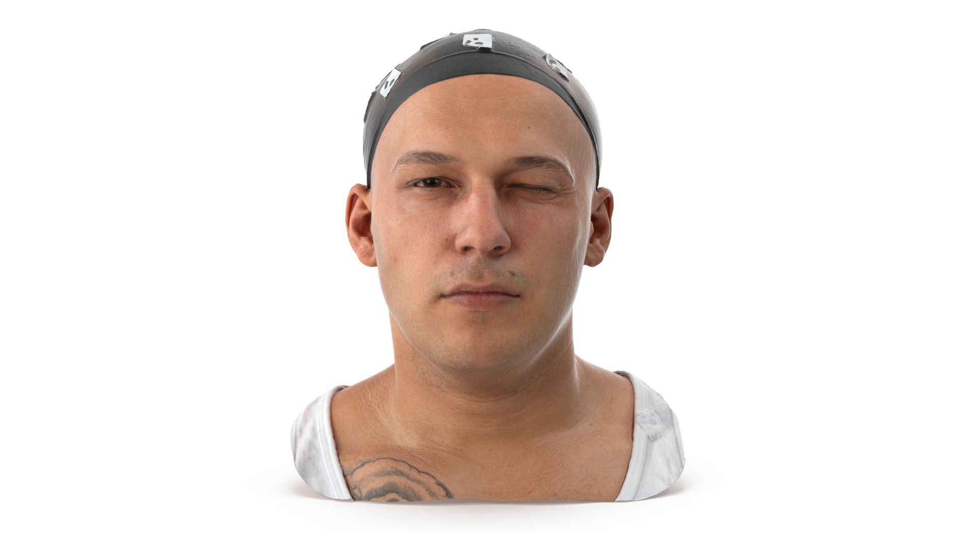 Marcus human head wink 3D - TurboSquid 1612907