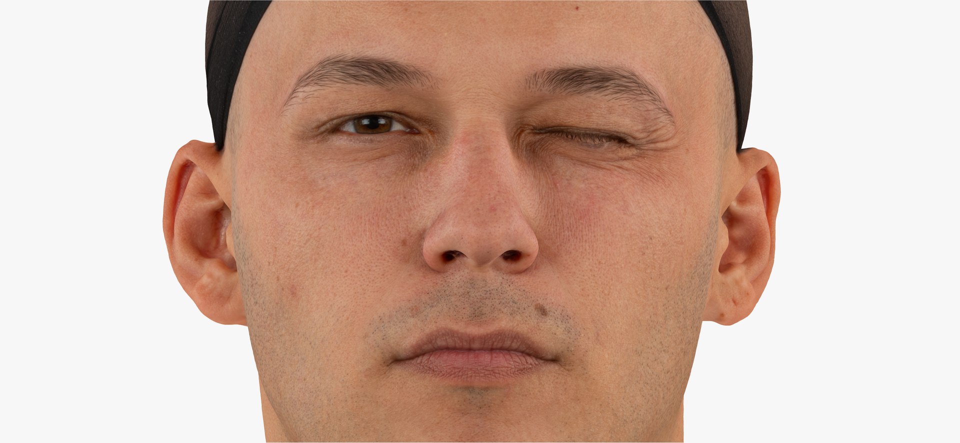 Marcus human head wink 3D - TurboSquid 1612907