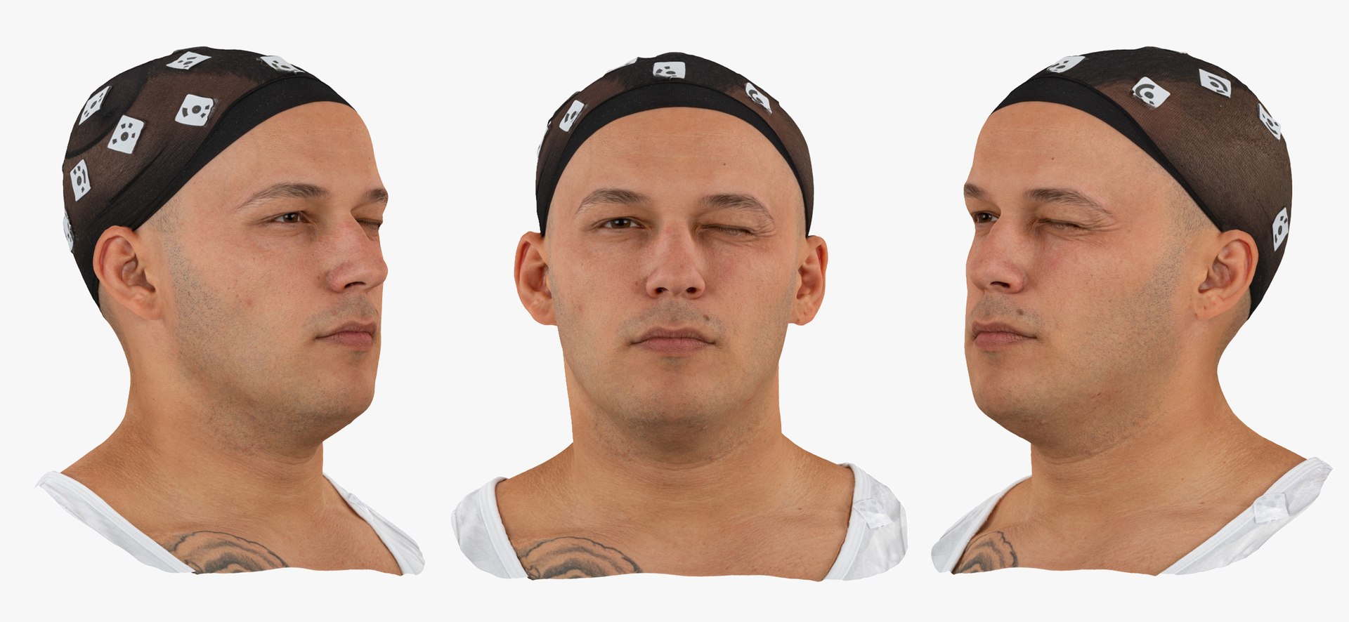 Marcus human head wink 3D - TurboSquid 1612907