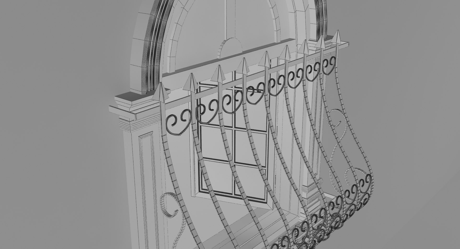 Ferforje Window 3D Model - TurboSquid 1403581