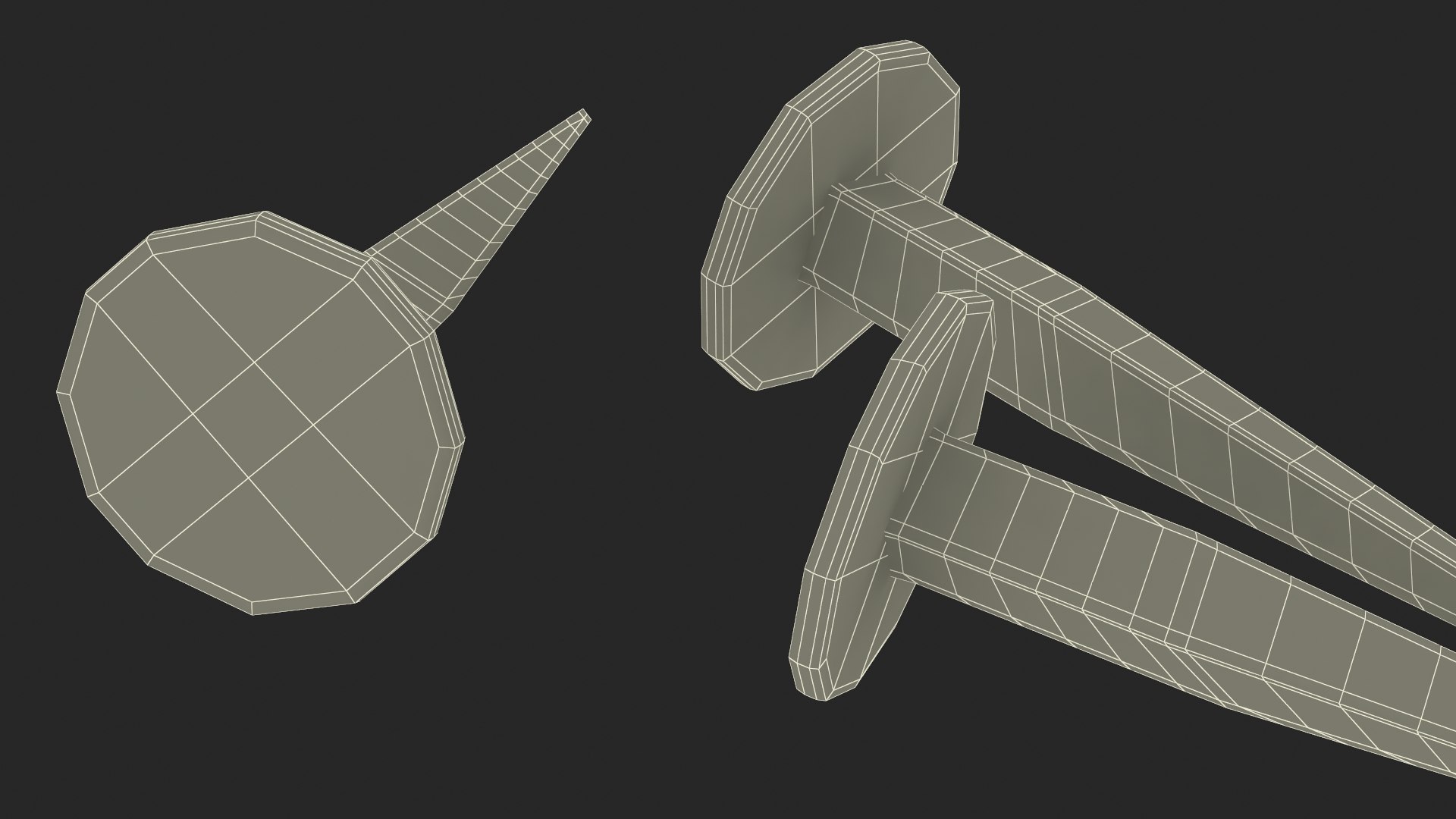 3D Model Tack Nails - TurboSquid 2059715
