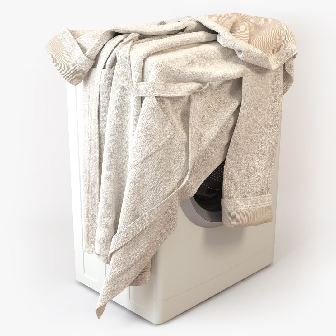 3ds Max Bathrobe Cloth Linen