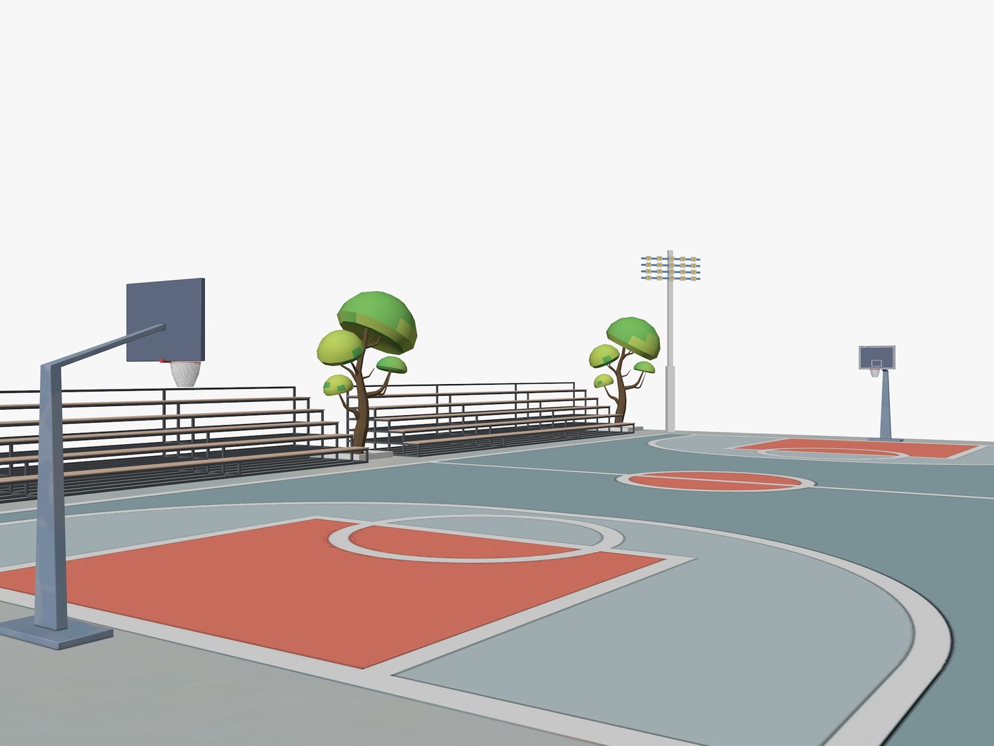 Cartoon Sport Buildings Pack Low-poly 3D Model 3D Model - TurboSquid ...