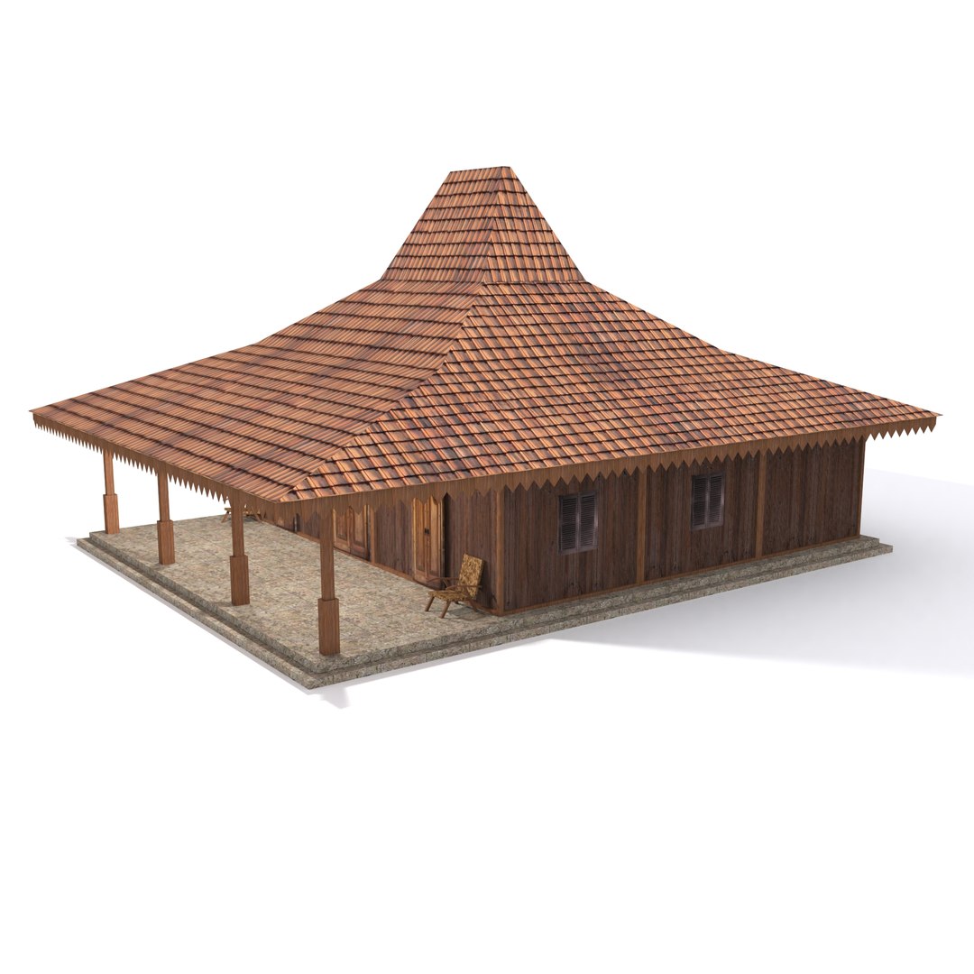 Joglo House Or Rumah Joglo 3D Model - TurboSquid 1781534