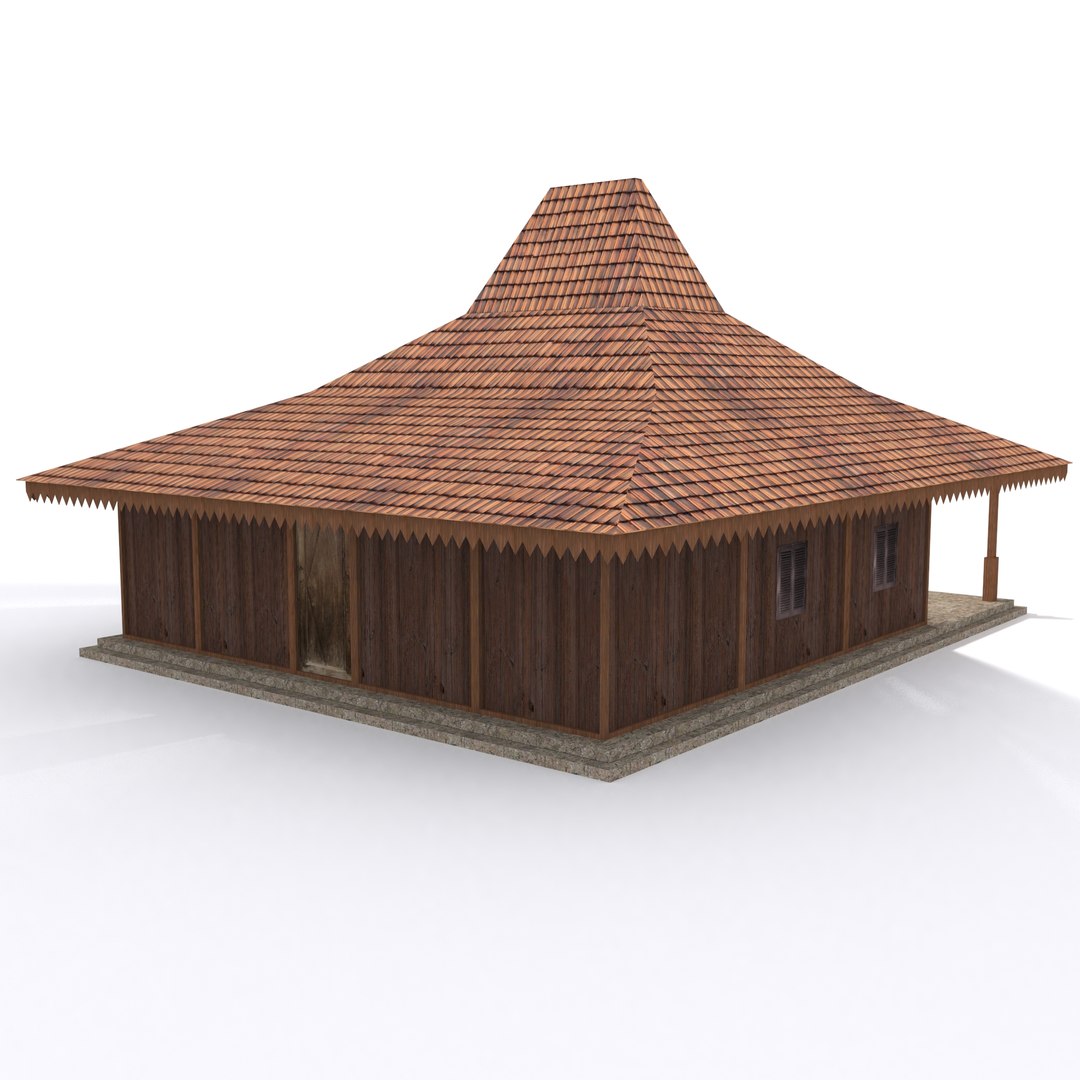 Joglo House Or Rumah Joglo 3D Model - TurboSquid 1781534