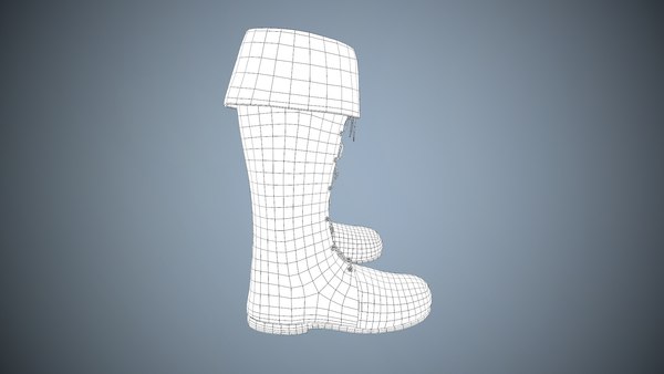 3D black medieval boots model - TurboSquid 1624733