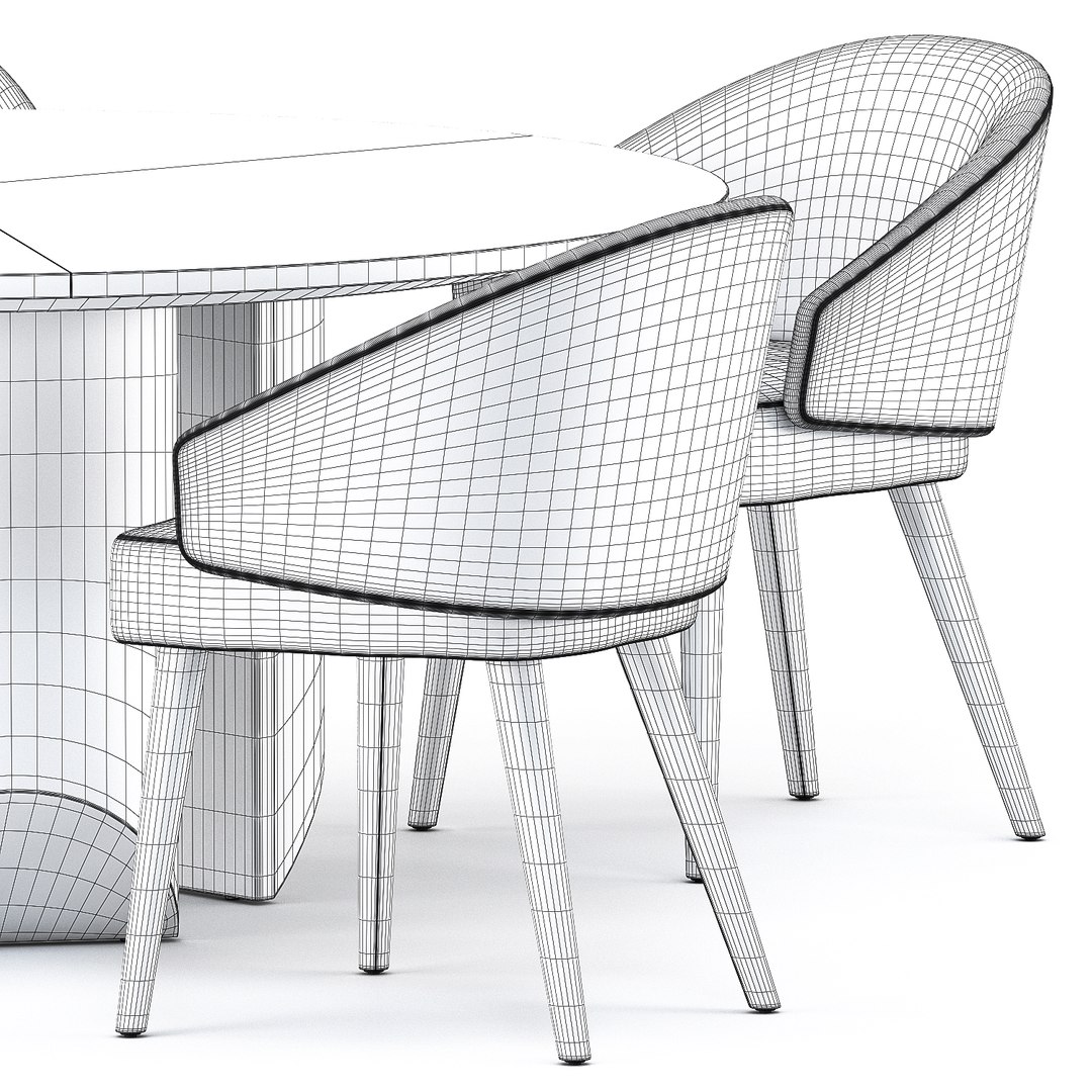 Lawson dining chair wedge 3D model - TurboSquid 1528881