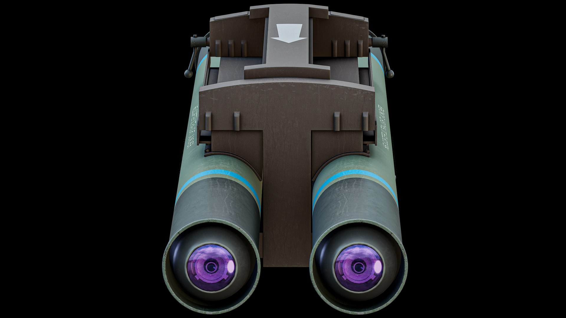 3D Rigged Spike ER2 Missile With The Helicopter Launcher PBR ...