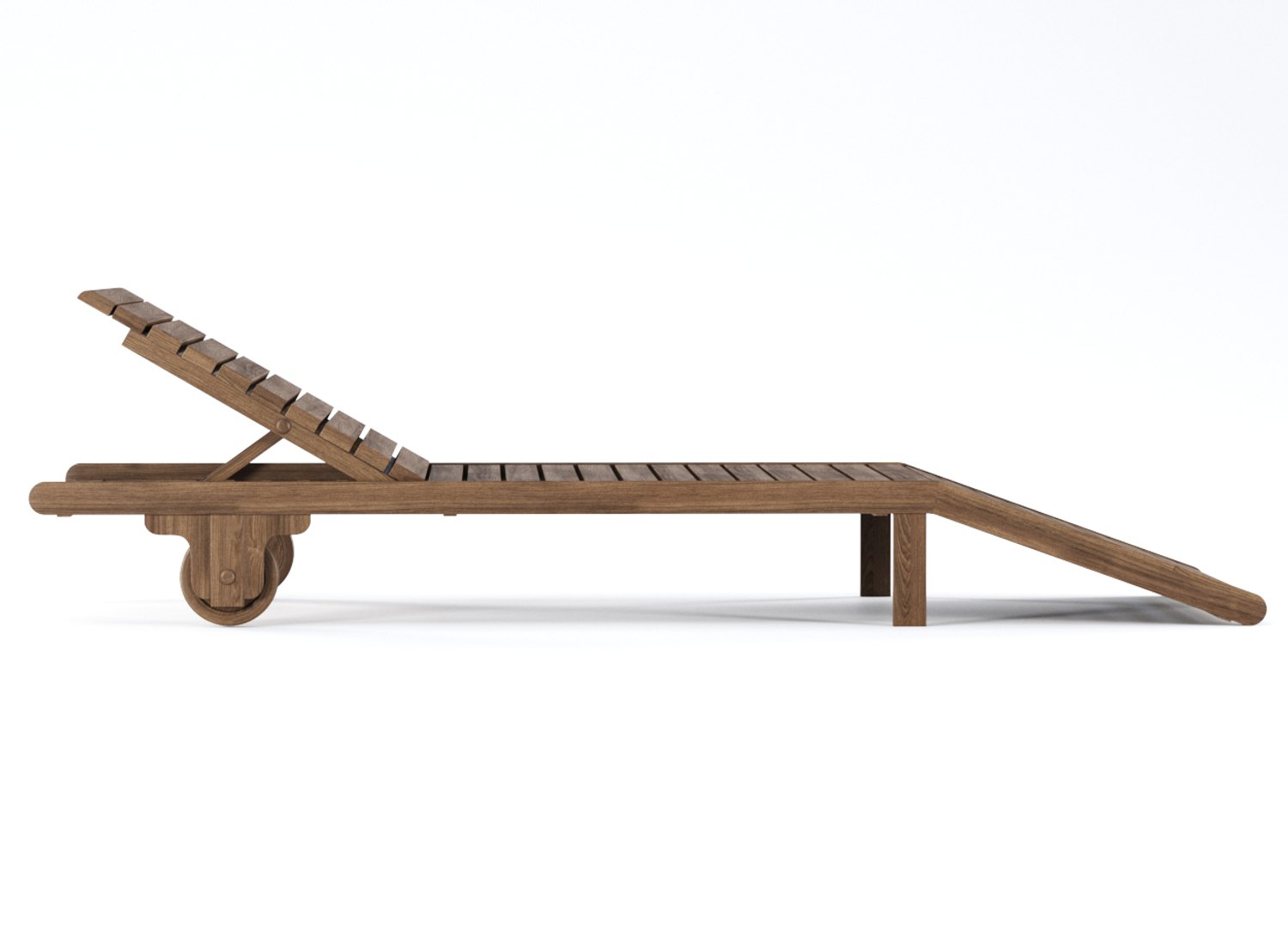 3D Mary wooden single sunbed by Bpoint Design - TurboSquid 1913709