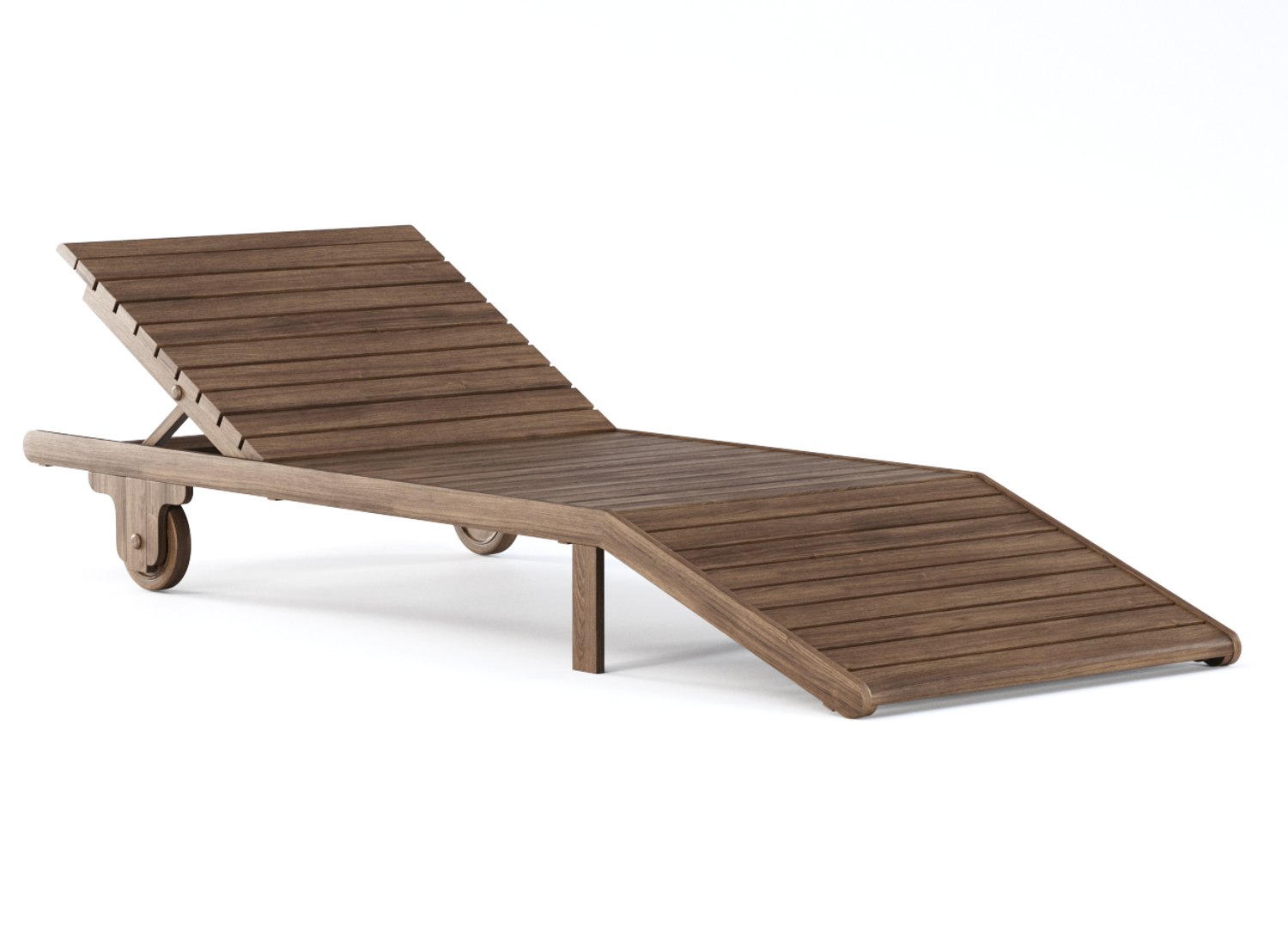 3D Mary wooden single sunbed by Bpoint Design - TurboSquid 1913709