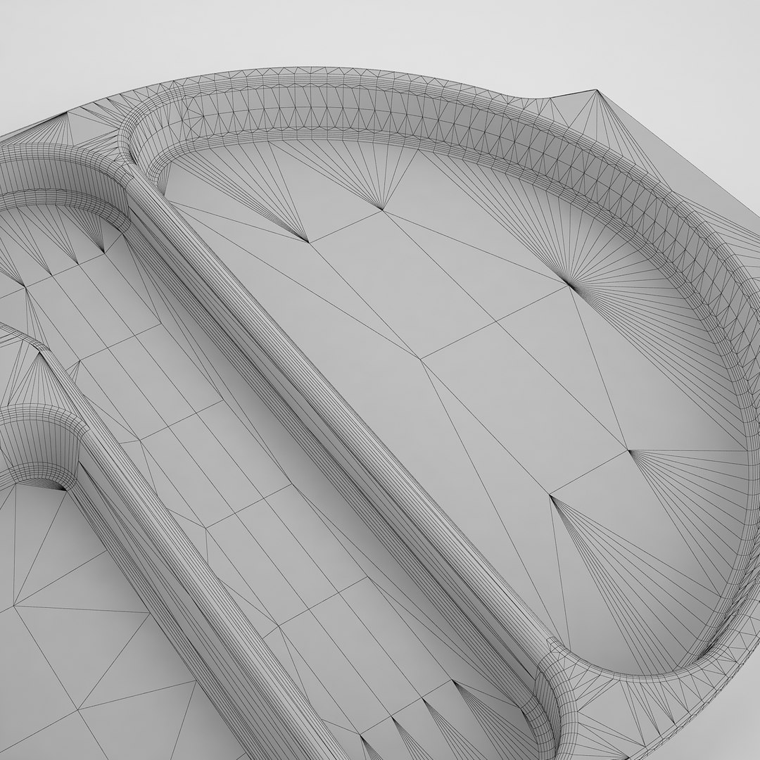 lunch food tray 3d model