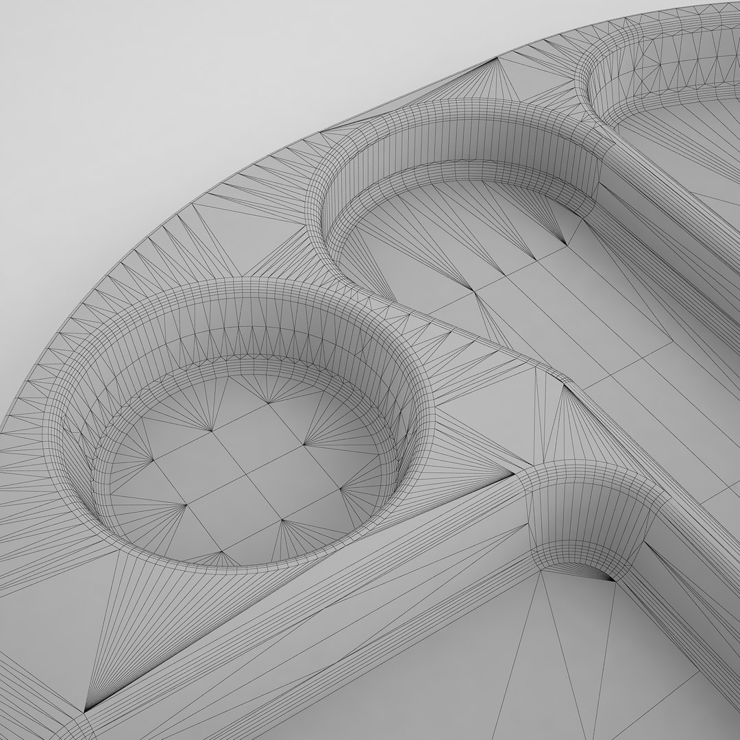 lunch food tray 3d model