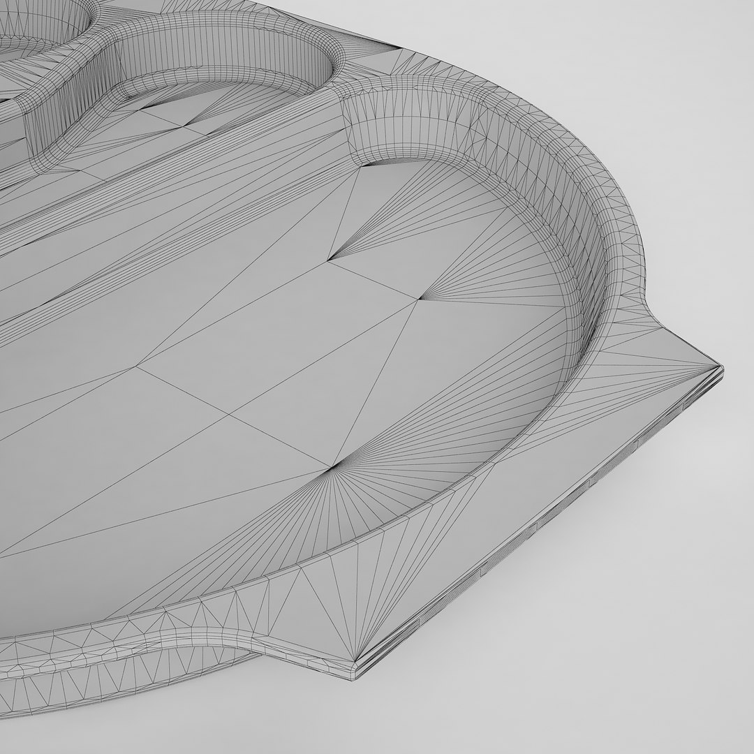 lunch food tray 3d model