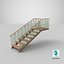 3ds Max Stairs Wrought Iron Railing